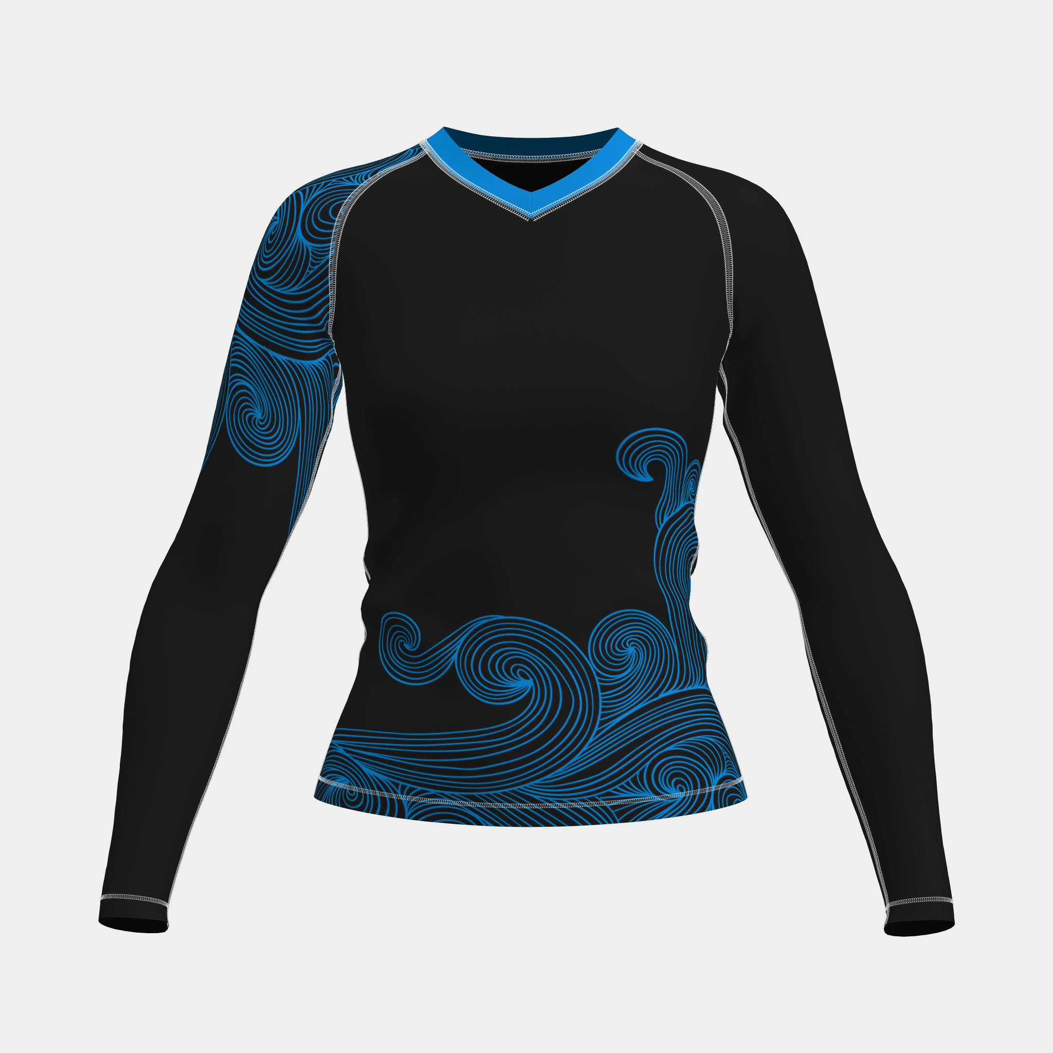 Women’s Rash Guards (Long Sleeve): Design 3 - Imprint.PH