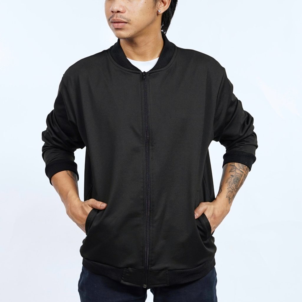 Men's Bomber Jacket - Sublimation Printing Jacket with Knitting