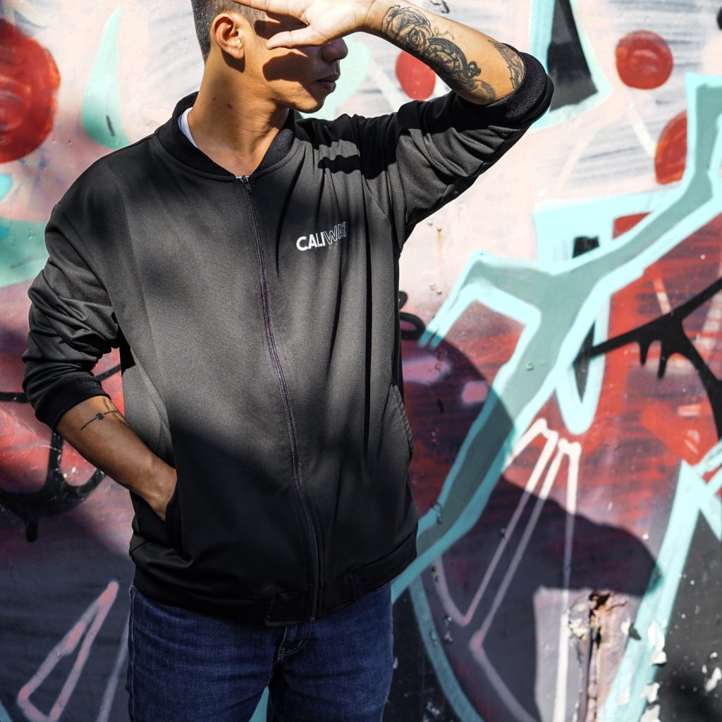 Men's Bomber Jacket - Sublimation Printing Jacket with Knitting